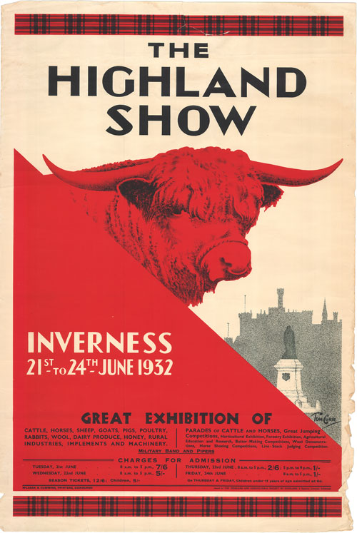 RHS Poster - Inverness 1932 – Royal Highland Show Shop